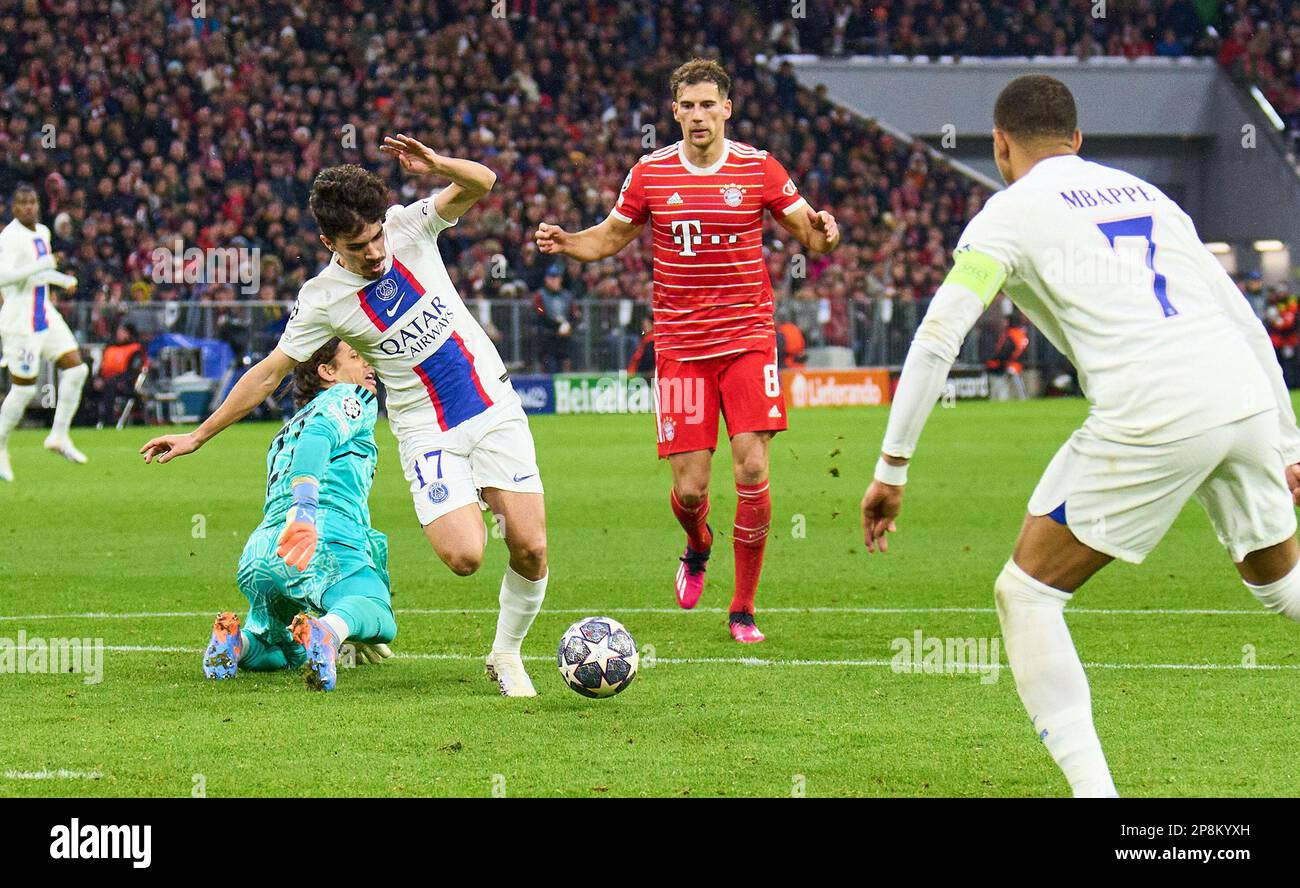 Yann Sommer, FCB 27 goalkeeper mistake against Vitinha, PSG 17 in the ...