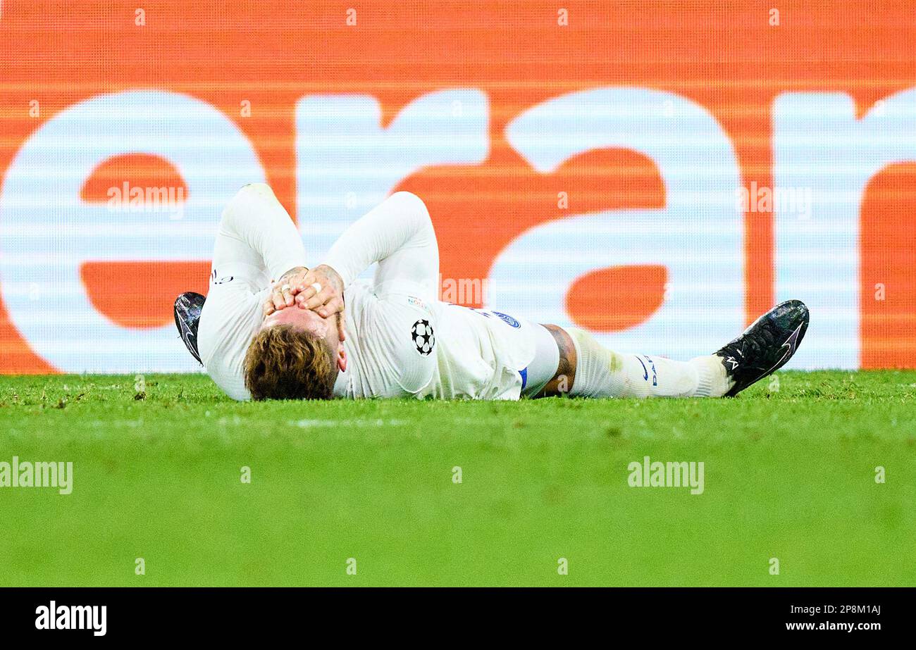 Sergio Ramos, PSG 4 sad in the eighth finals match FC BAYERN MUENCHEN ...