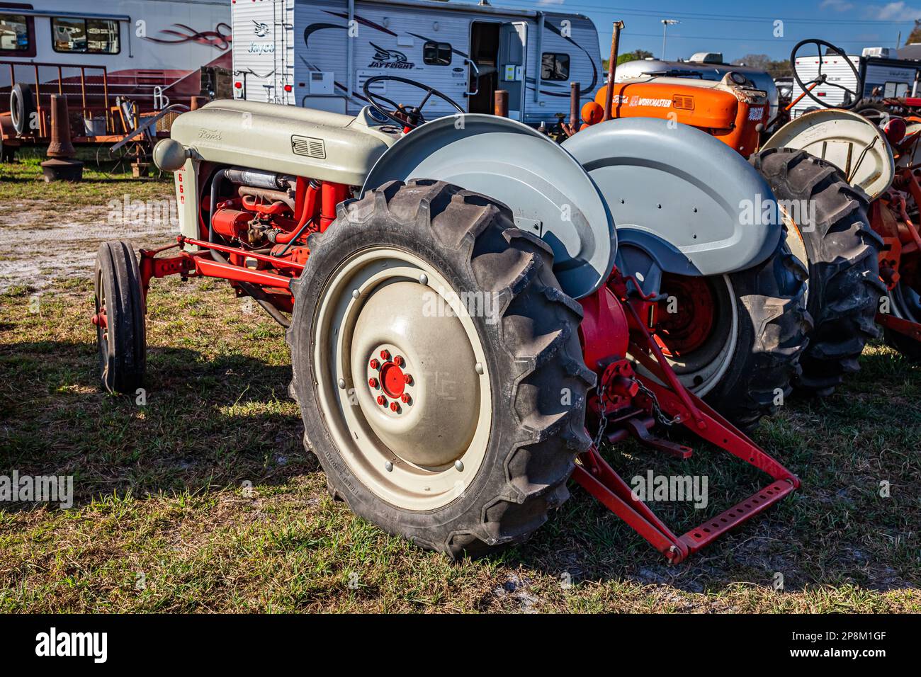 Fort Meade, FL - February 26, 2022: High perspective rear corner view ...