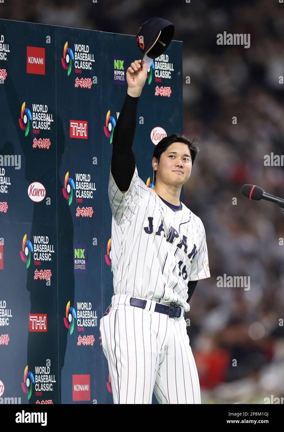 Japanese Shohei Ohtani celebrates after winning the World Baseball ...