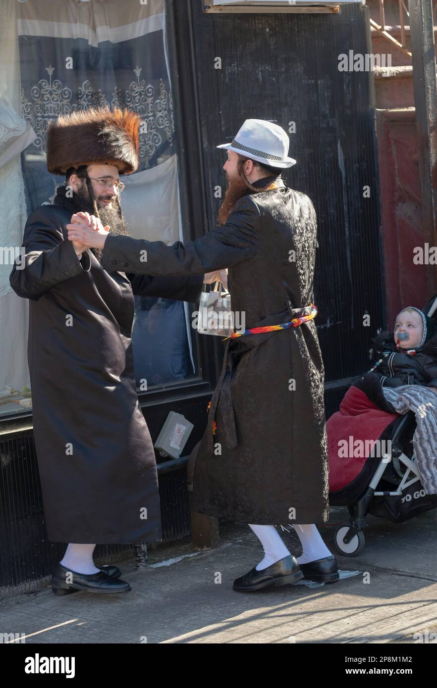 On Purim, the happiest day on the Jewish calendar, two Hasidic Jews ...