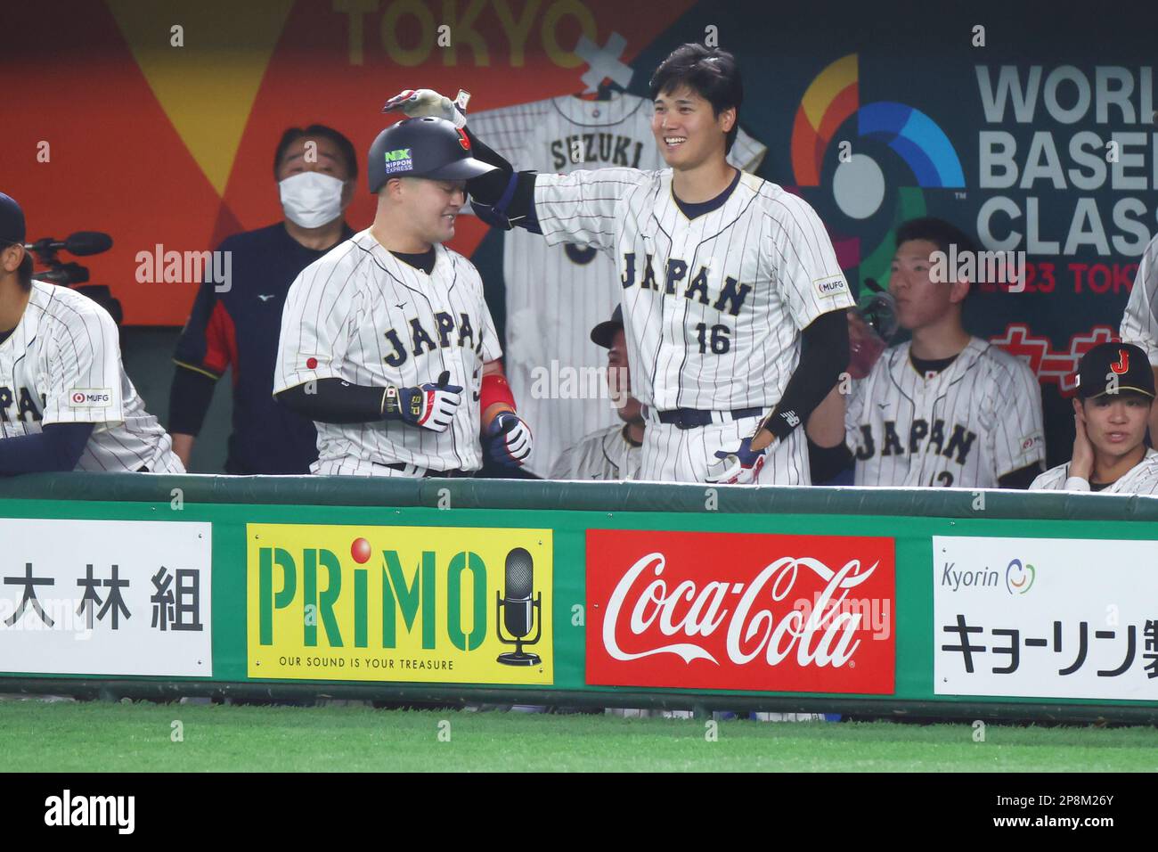 Tokyo, Japan. 9th Mar, 2023. (L-R) Shugo Maki, Shohei Ohtani (JPN ...