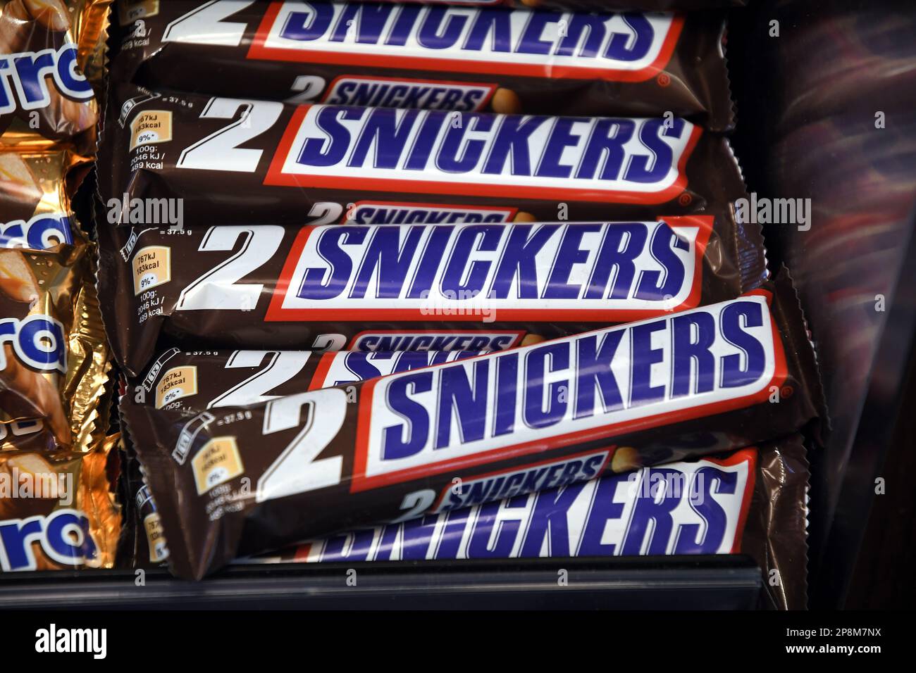 Copenhagen /Denmark/09 March 2023/Various kind o Mars and Twix and ...