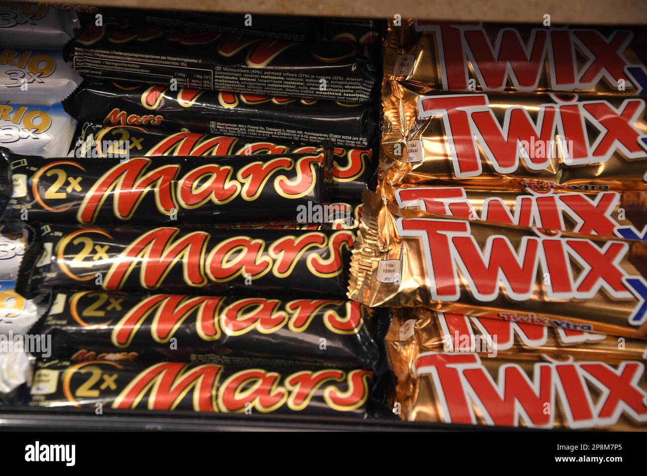 Copenhagen /Denmark/09 March 2023/Various kind o Mars and Twix and ...