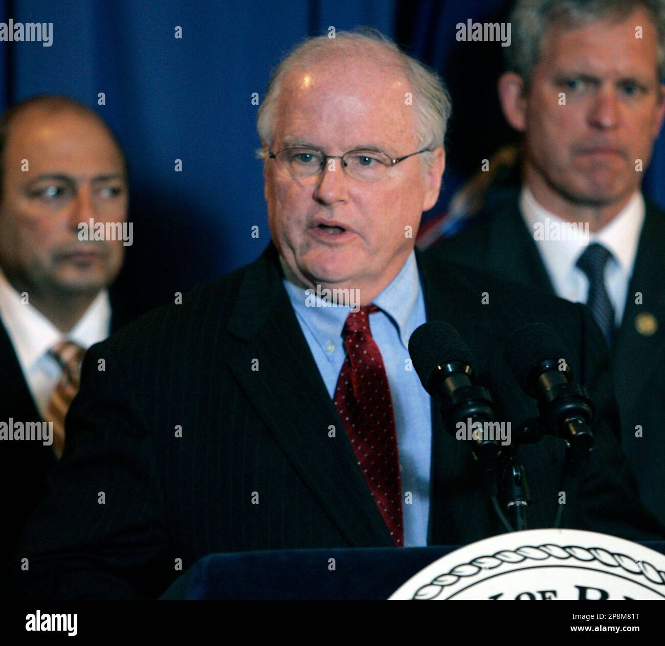 Broome County District Attorney Gerald Mollen speaks during a news ...