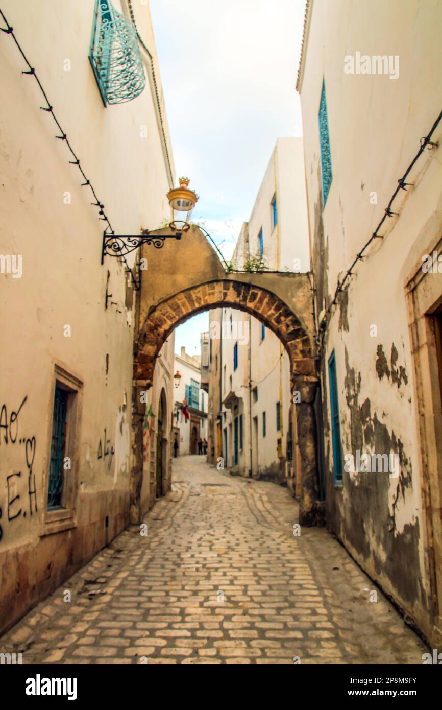 A street in Medina in Tunis, Tunisia Stock Photo - Alamy