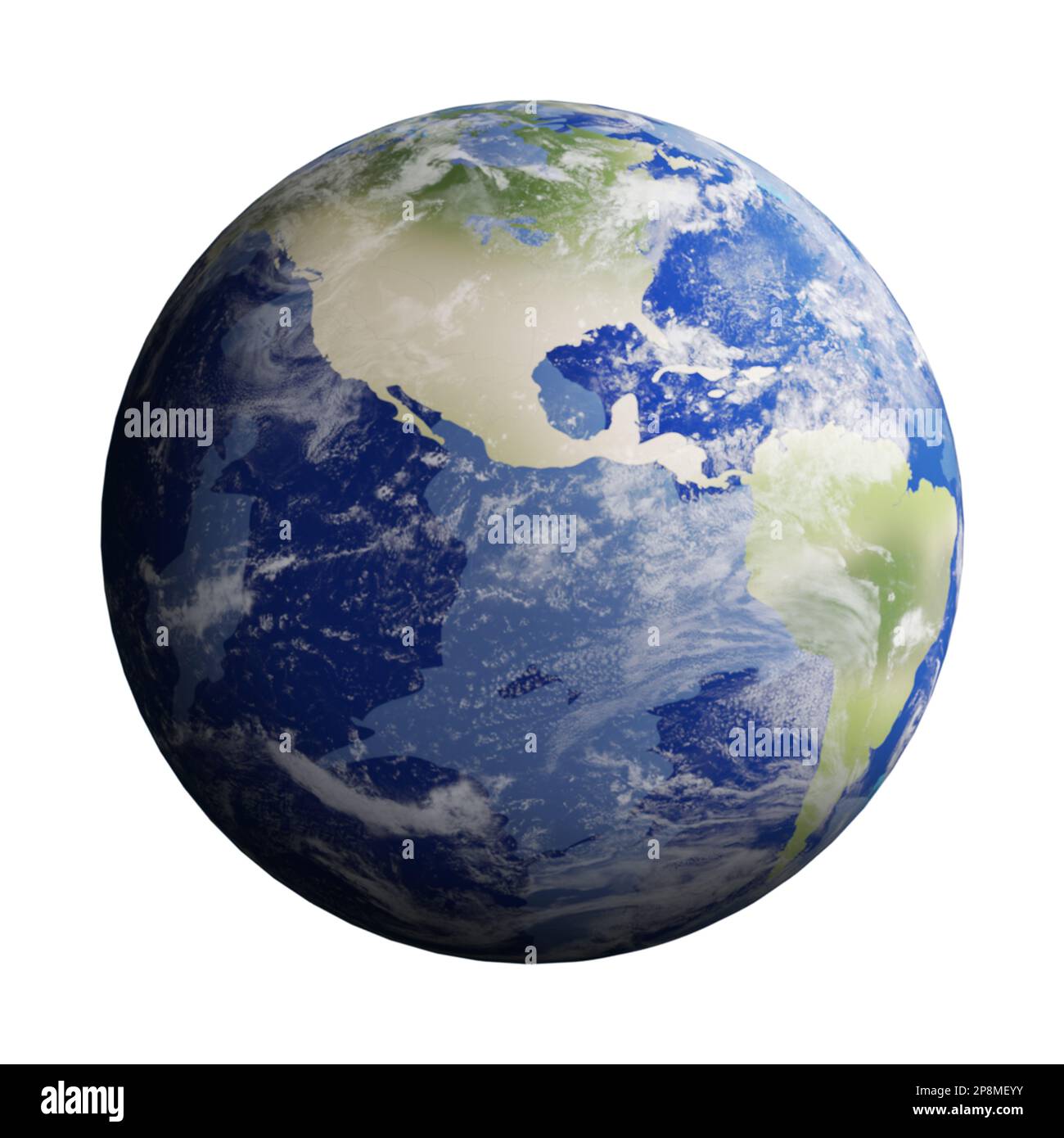 Illustration of planet Earth on white background Stock Photo - Alamy