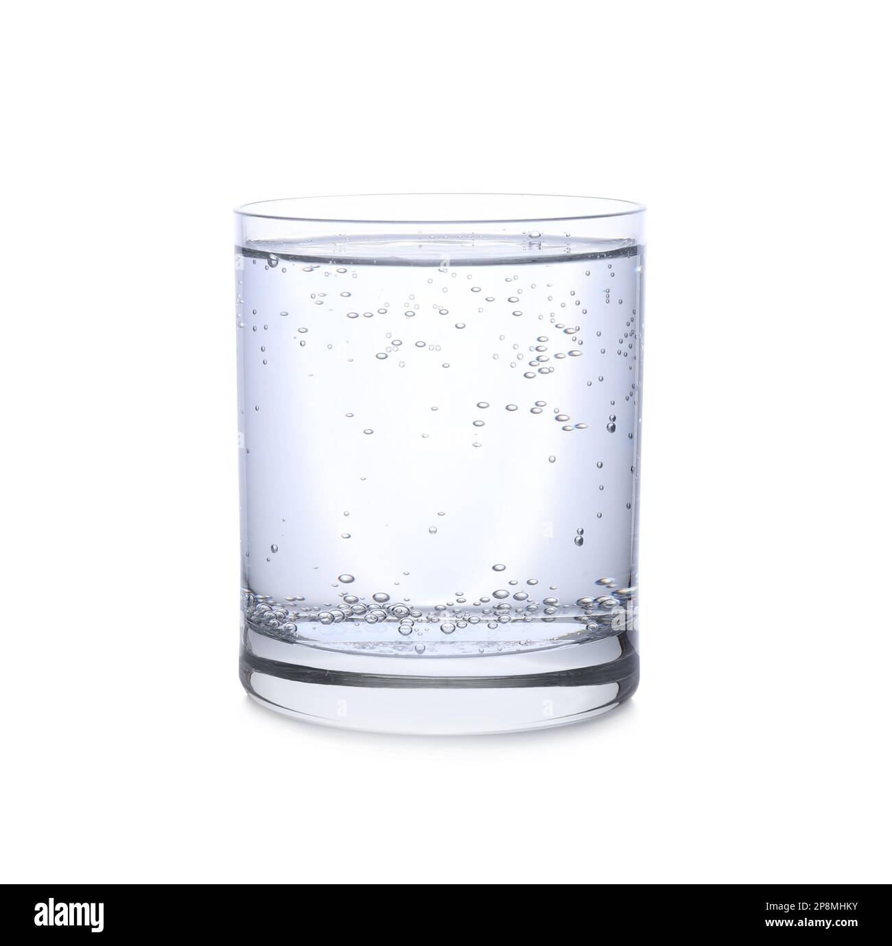Glass of pure water on white background Stock Photo - Alamy