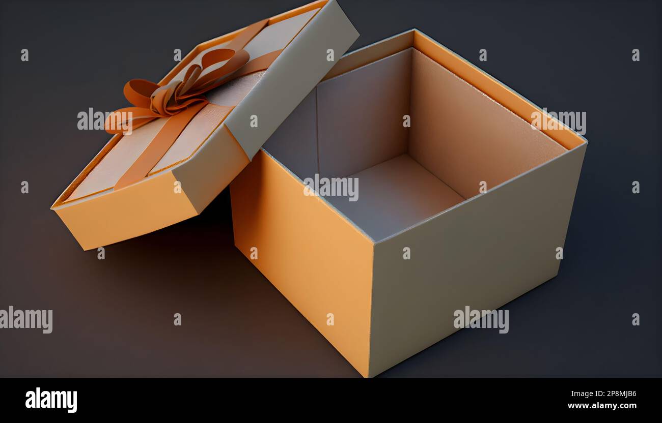 Empty open cardboard boxes with emoticons inside Stock Photo - Alamy