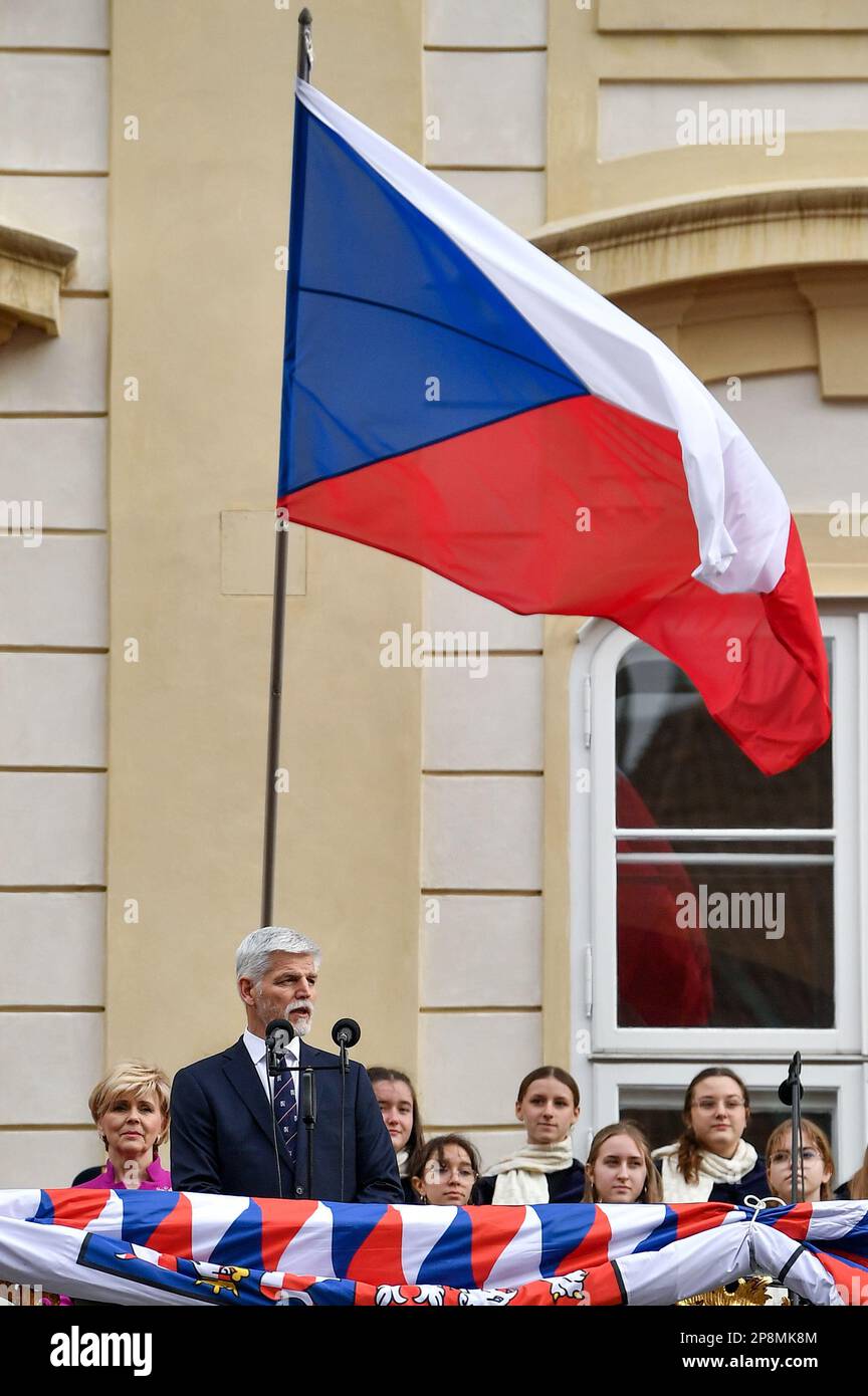 Prague, Czech Republic. 09th Mar, 2023. Inauguration of newly elected ...