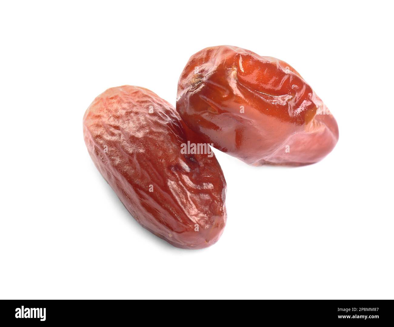 Tasty sweet dried dates on white background Stock Photo - Alamy