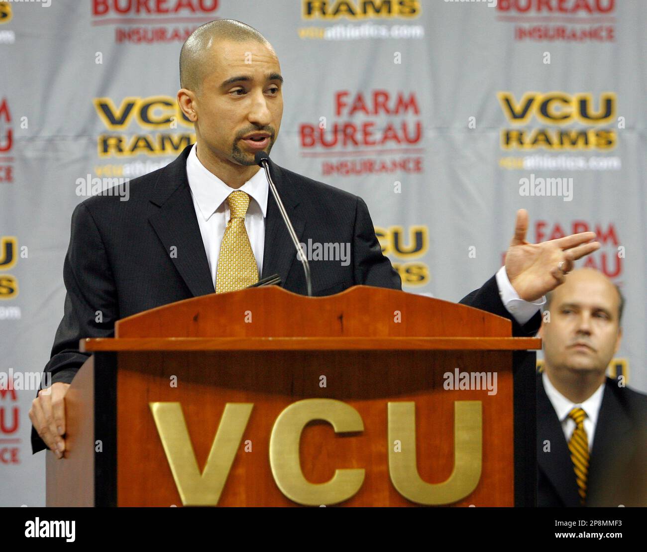 Former Florida assistant basketball coach Shaka Smart addresses the ...