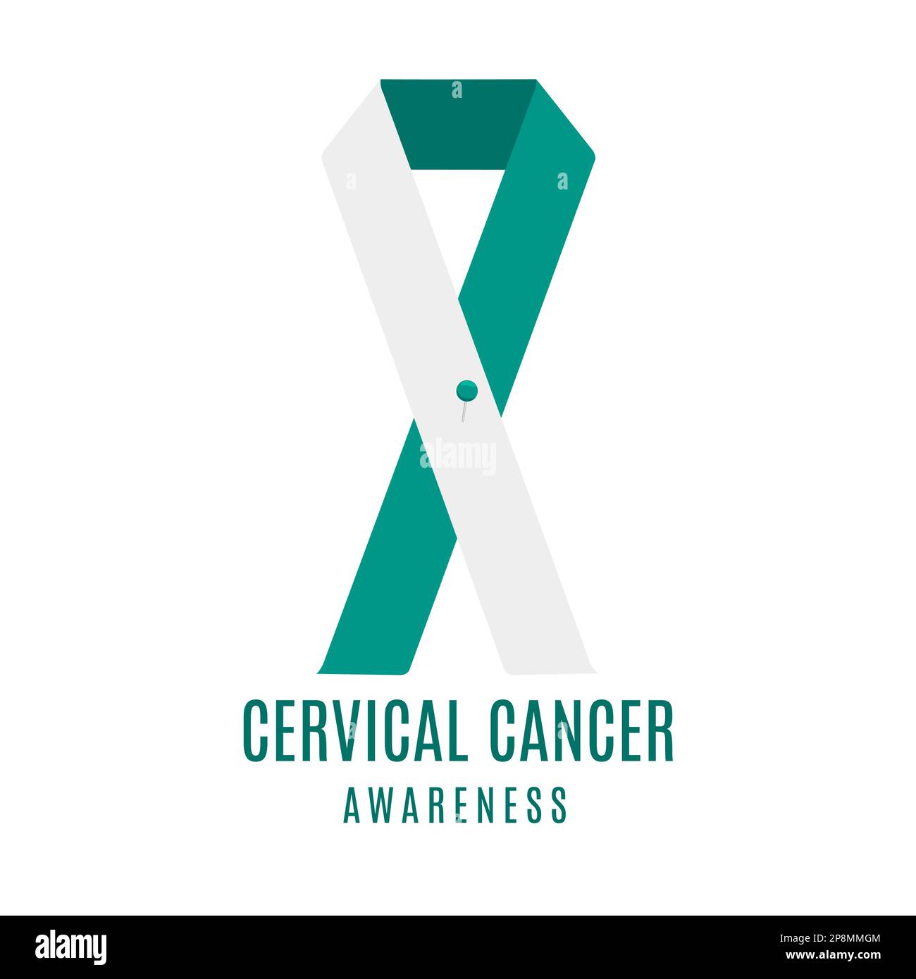Cervical cancer awareness ribbon hi-res stock photography and images ...