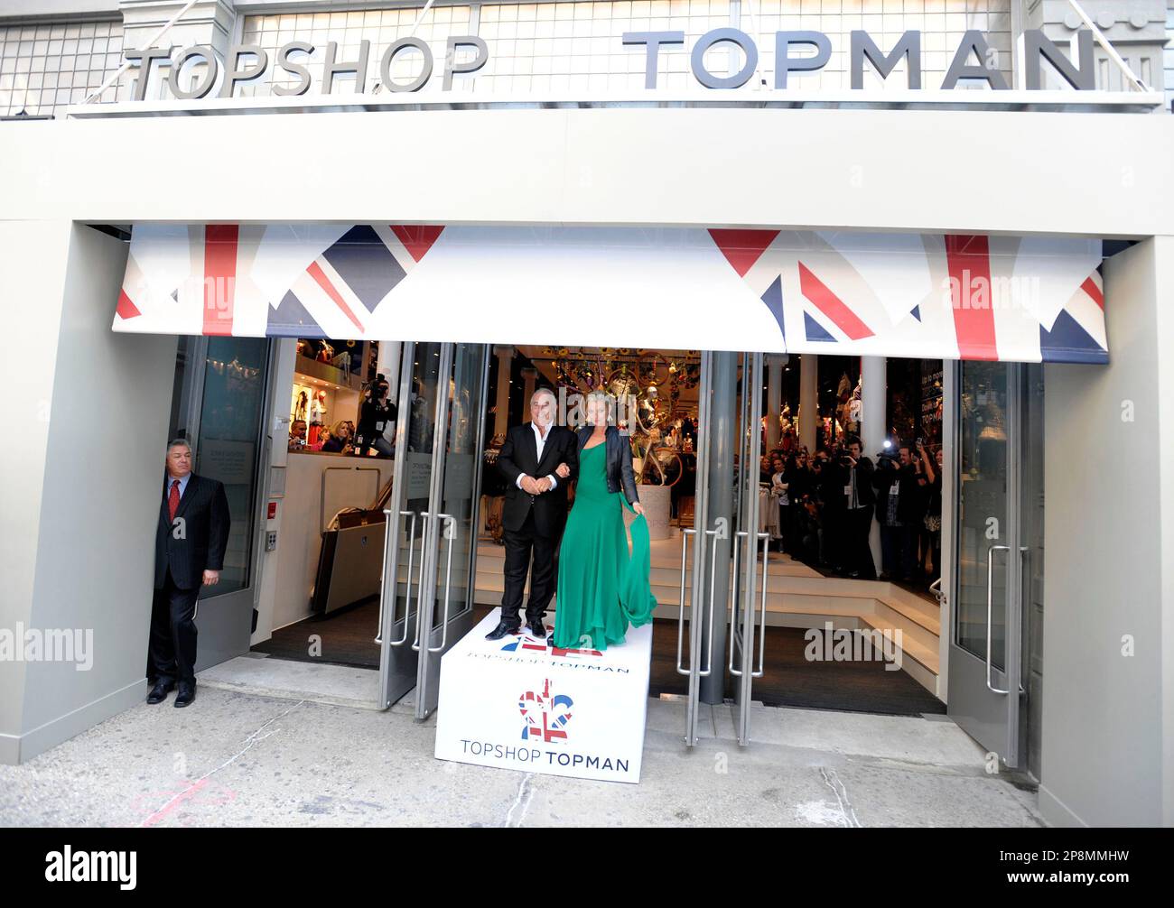 British businessman Philip Green and model Kate Moss make an appearance ...