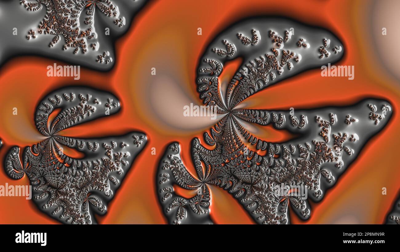 Abstract fractal background. Rainbow, pearlescent glow wallpaper ...