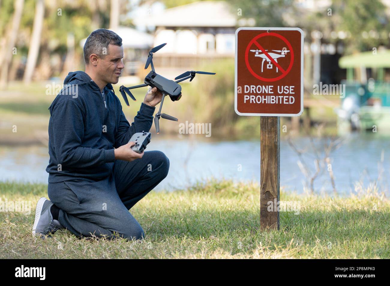 Drone operator is disappointed because he isn't allowed to fly his ...