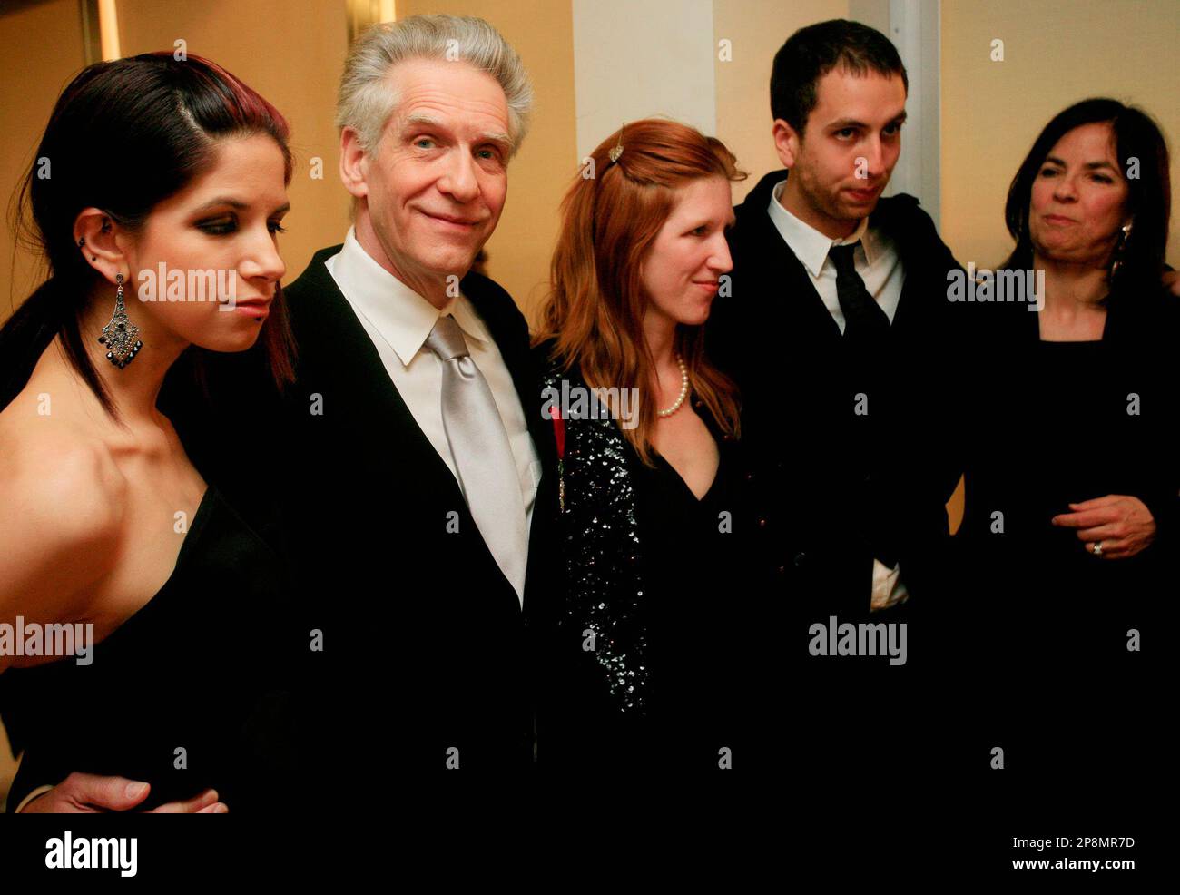 Canadian director David Cronenberg, second from left, poses with his ...