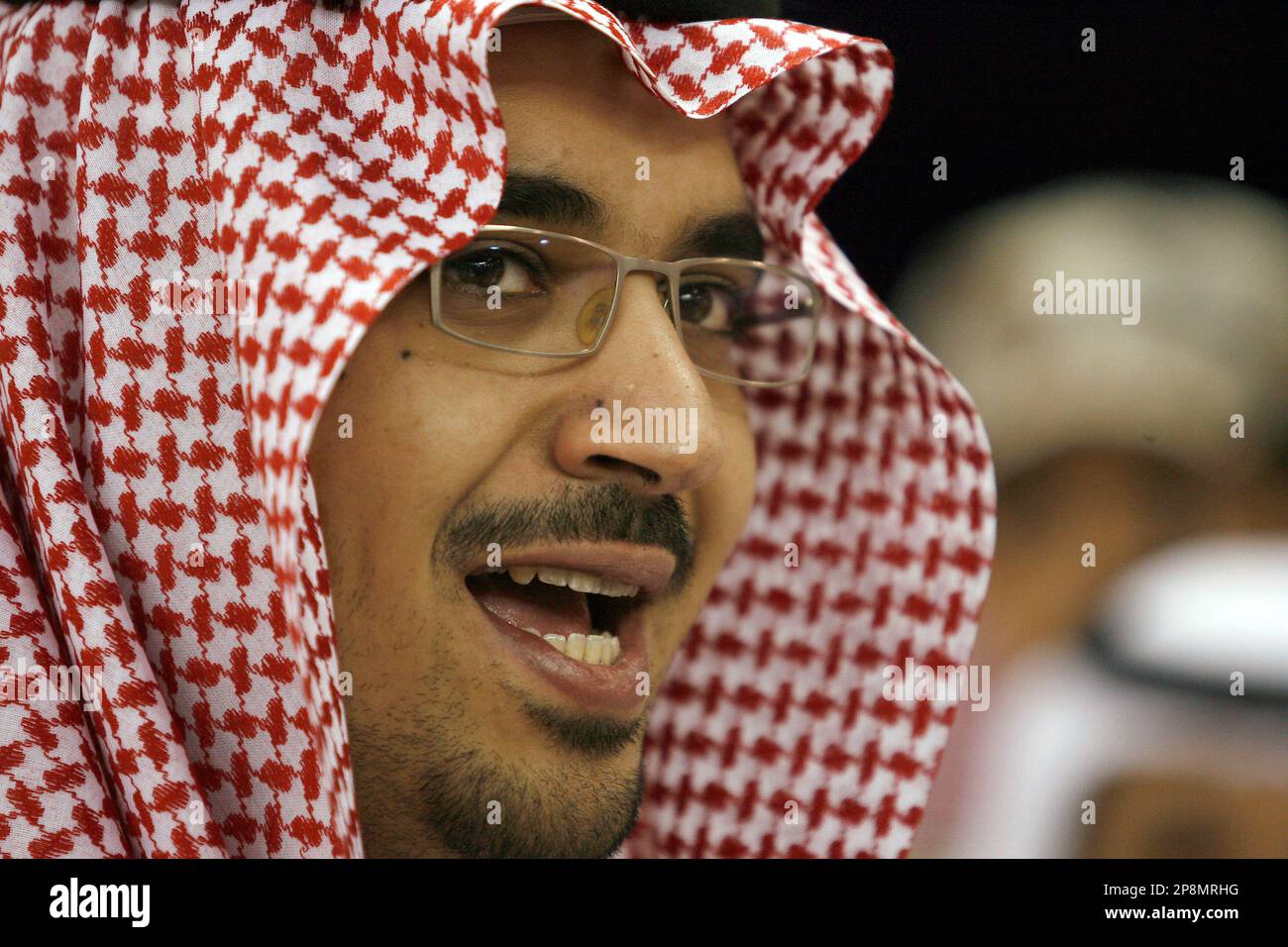 Prince Nawaf bin Faisal bin Fahd, the vice president of the Saudi ...