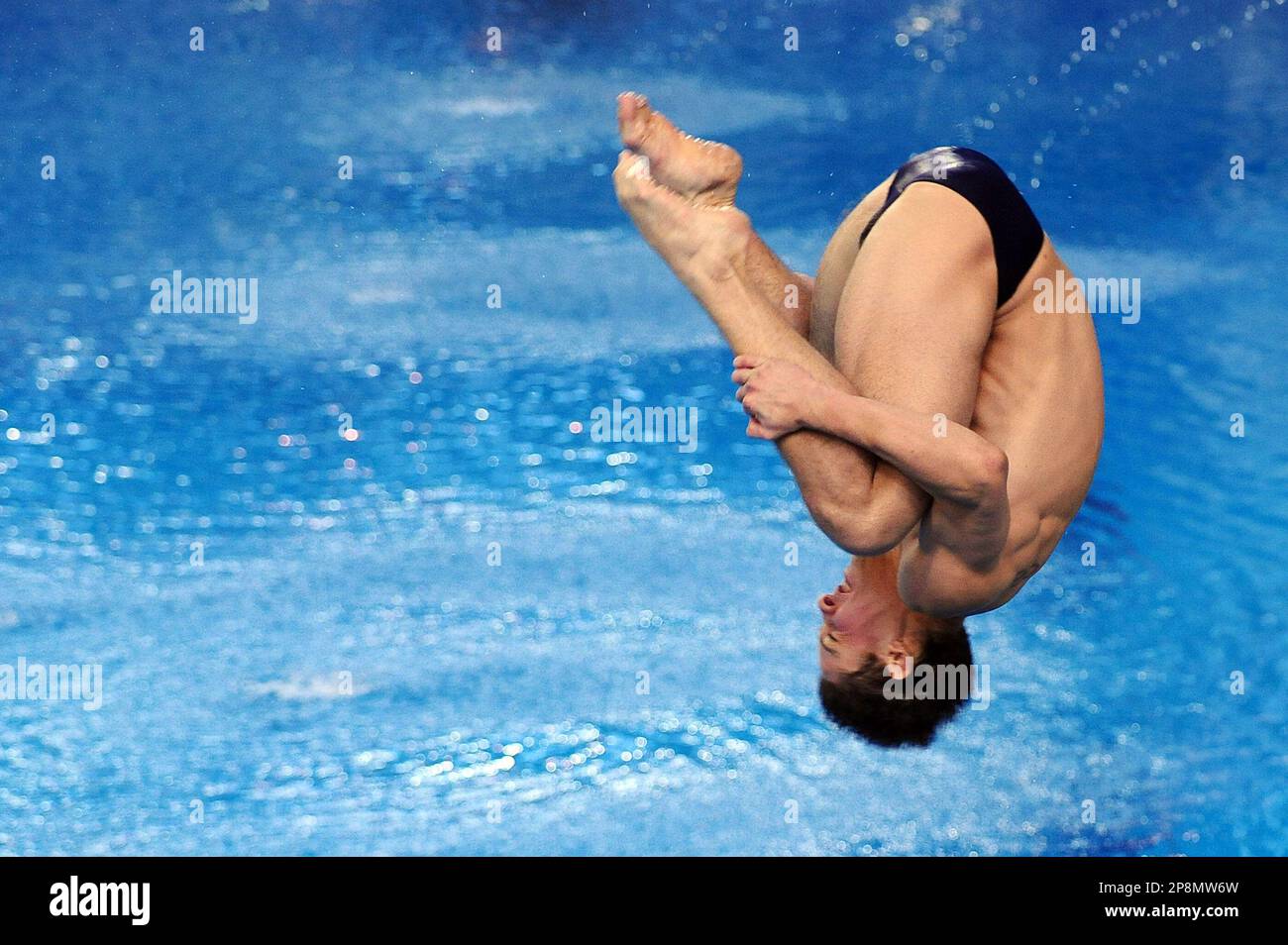 Ukraine's Illya Kvasha competes on his way to win the gold medal, in ...