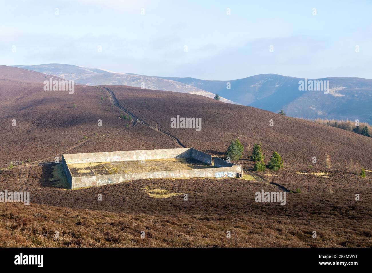 The remains of Kirnie Law reservoir a revolutionary Hydro Electric ...