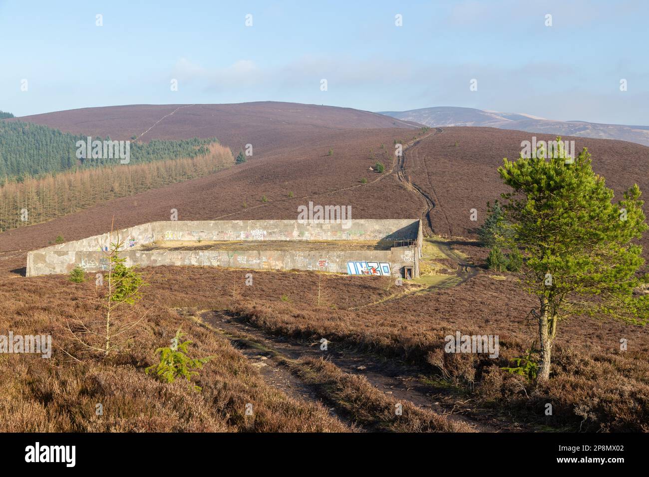 The remains of Kirnie Law reservoir a revolutionary Hydro Electric ...