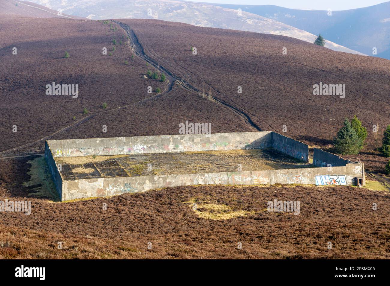The remains of Kirnie Law reservoir a revolutionary Hydro Electric ...