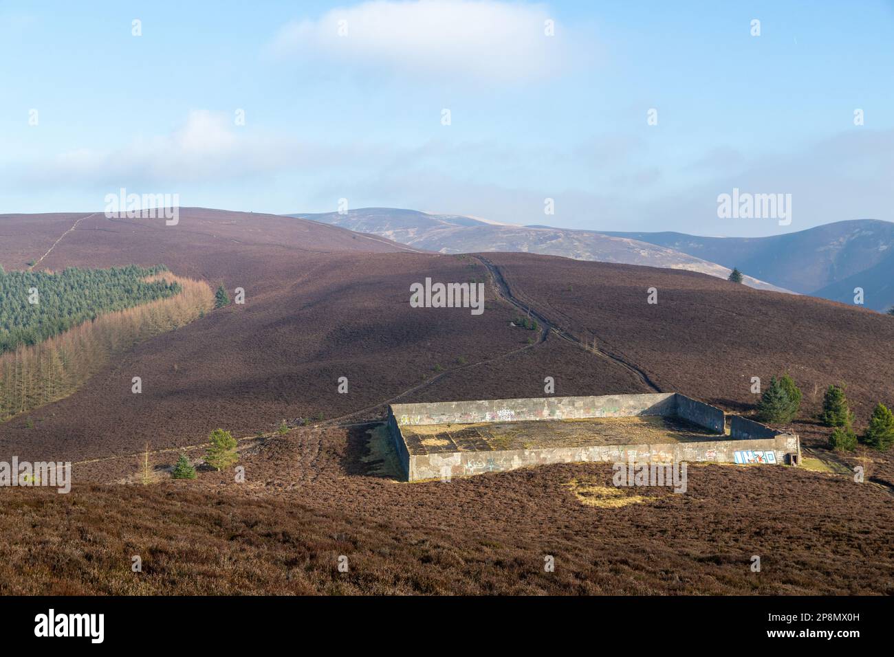 The remains of Kirnie Law reservoir a revolutionary Hydro Electric ...