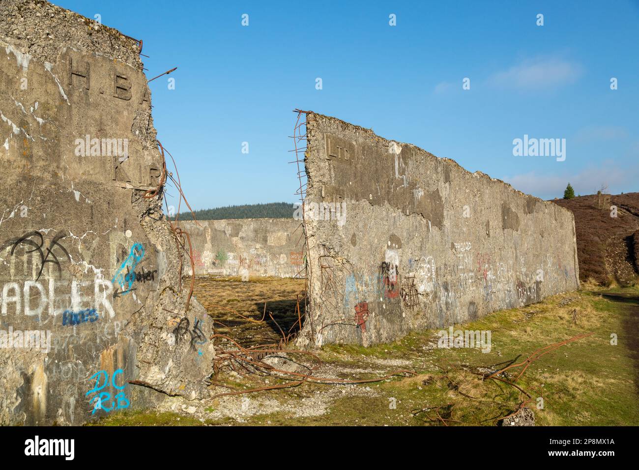 The remains of Kirnie Law reservoir a revolutionary Hydro Electric ...