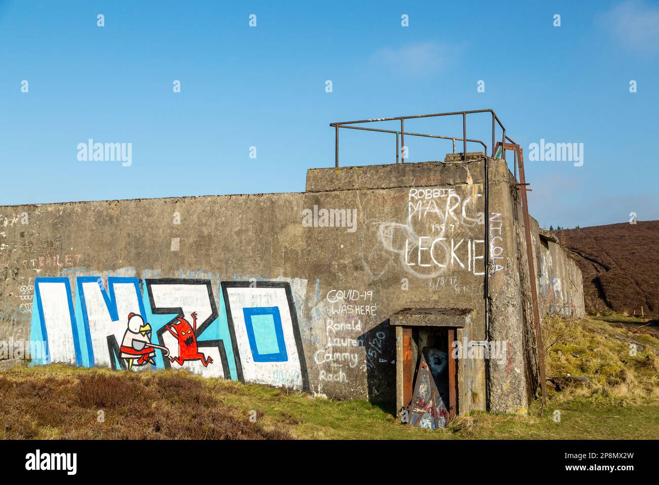 The remains of Kirnie Law reservoir a revolutionary Hydro Electric ...