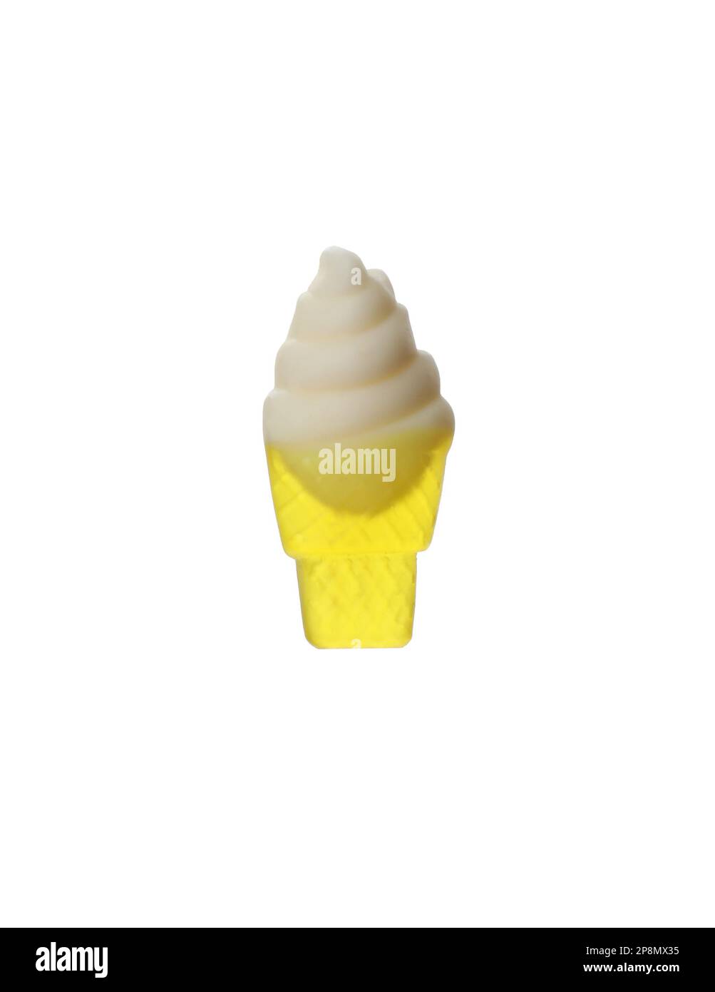 Tasty jelly candy in shape of ice cream isolated on white Stock Photo ...