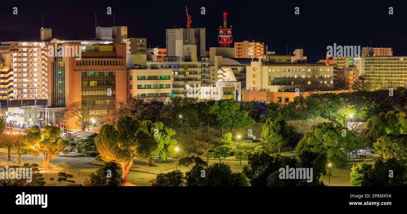 Akashi, Japan - January 25, 2023: Mid-rise office and apartment ...
