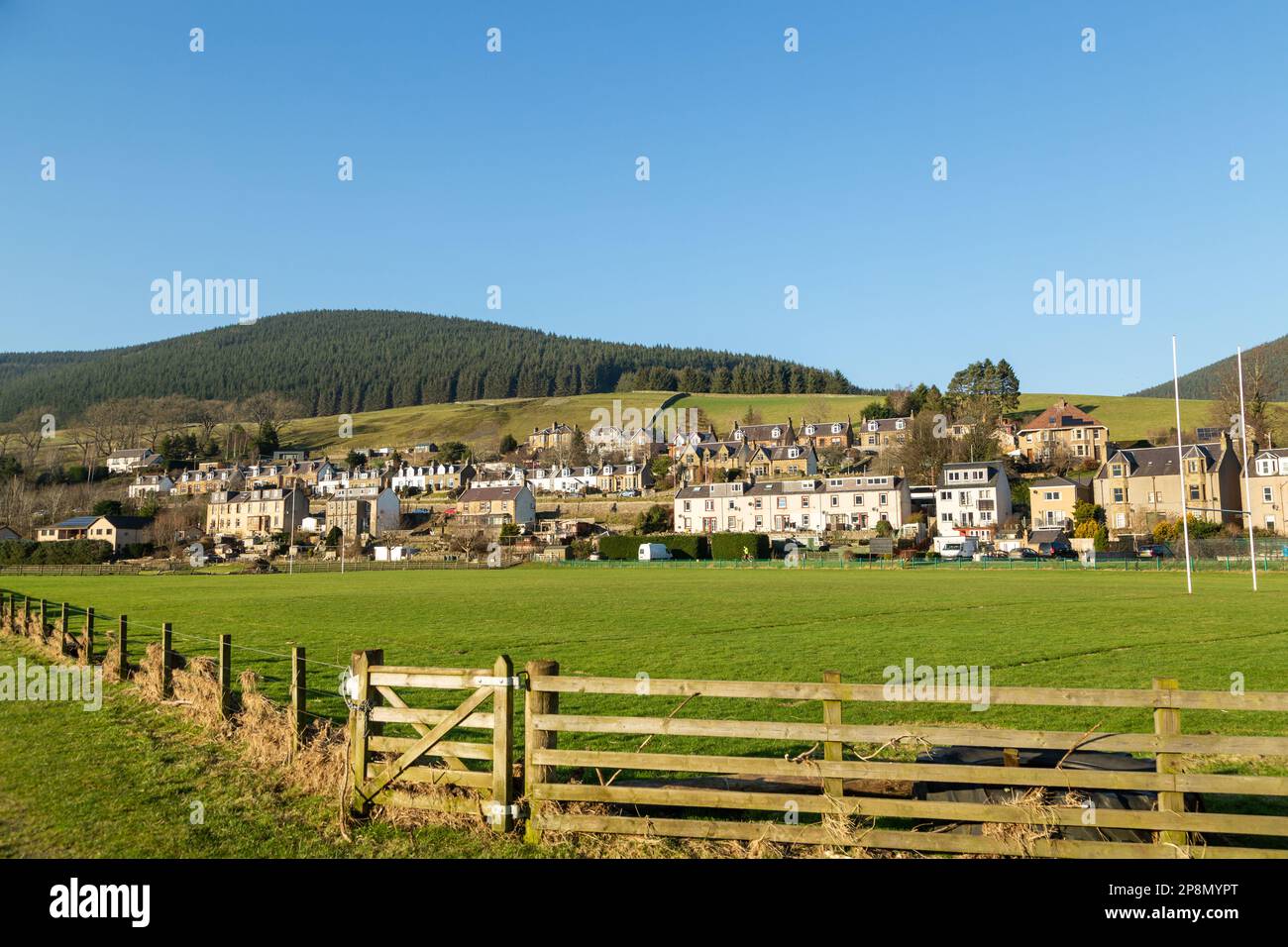 The Village of Walkerburn, Scottish Borders, Scotland Stock Photo - Alamy