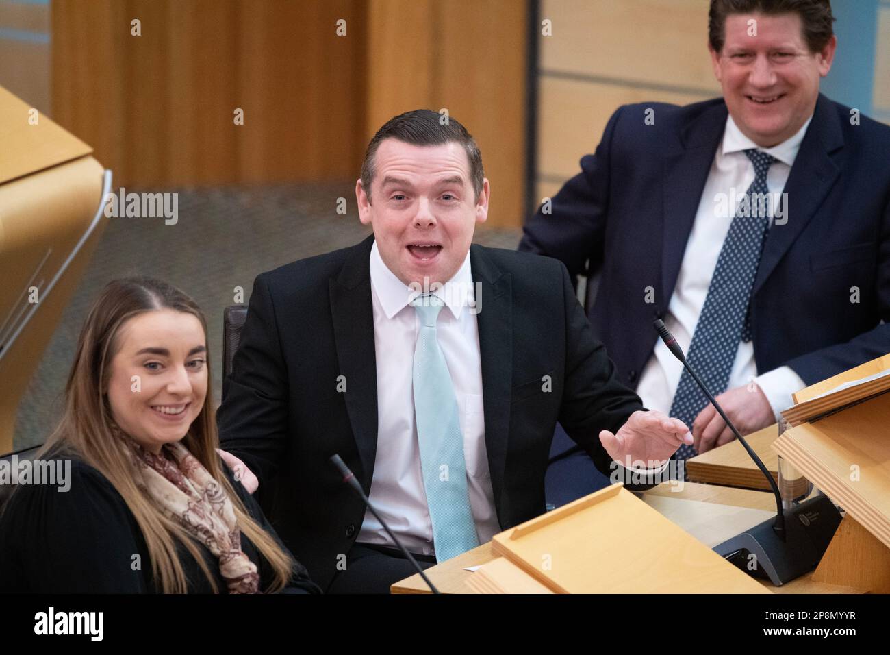Edinburgh, Scotland, UK. 9th Mar, 2023. PICTURED: Douglas Ross MSP ...