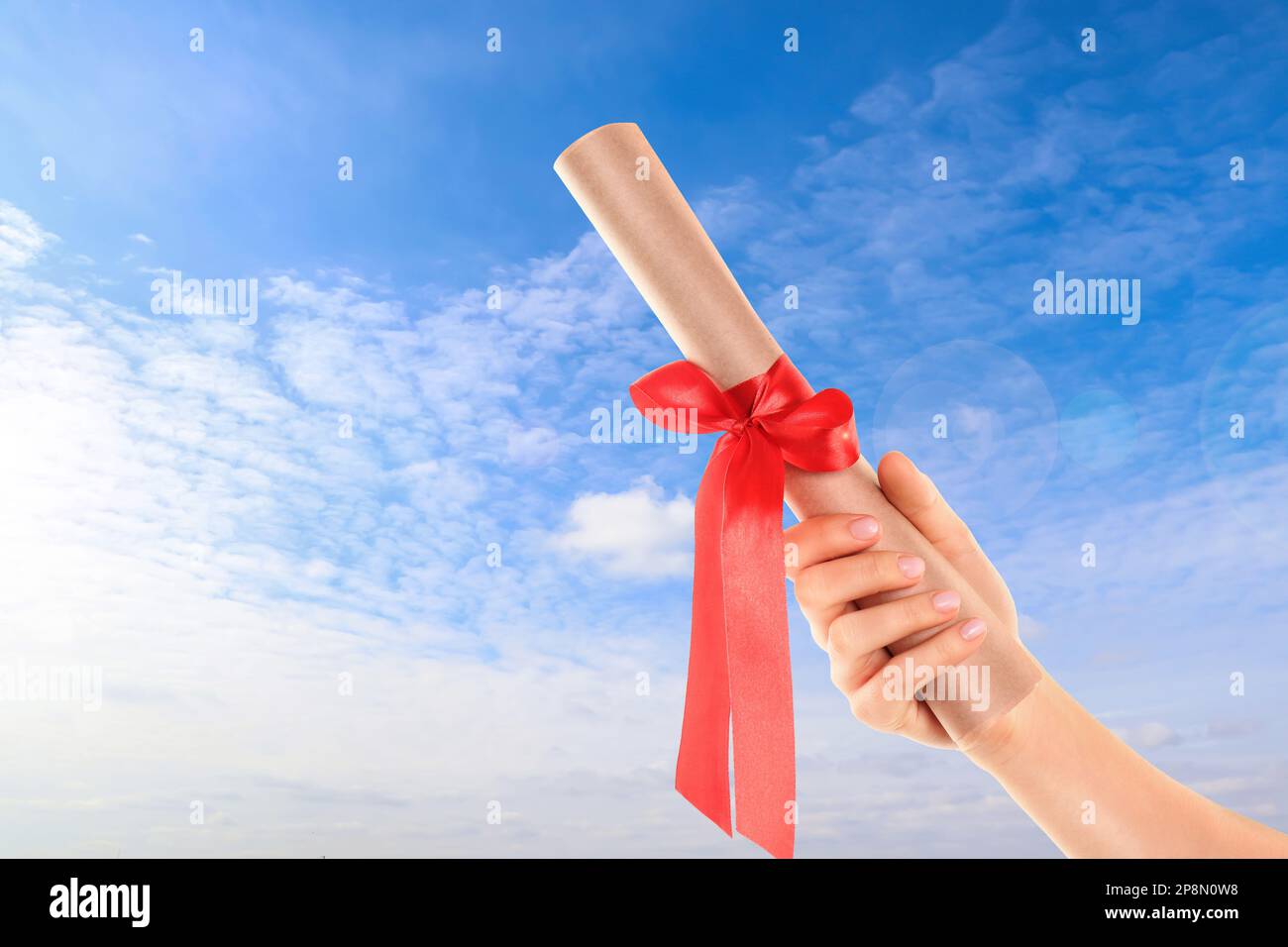 School student blue cloud hi-res stock photography and images - Alamy
