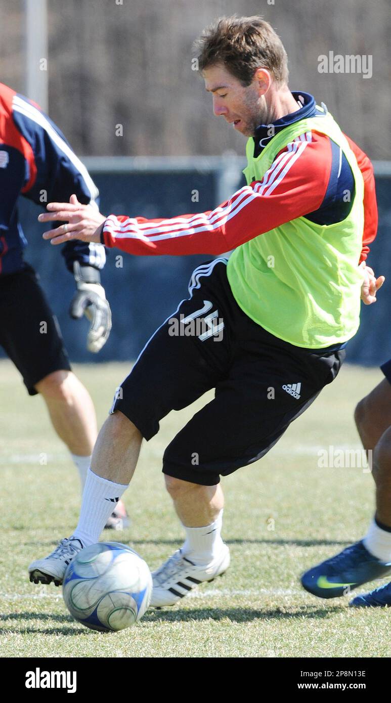 New England Revolution's Steve Ralston, practices with the team during ...