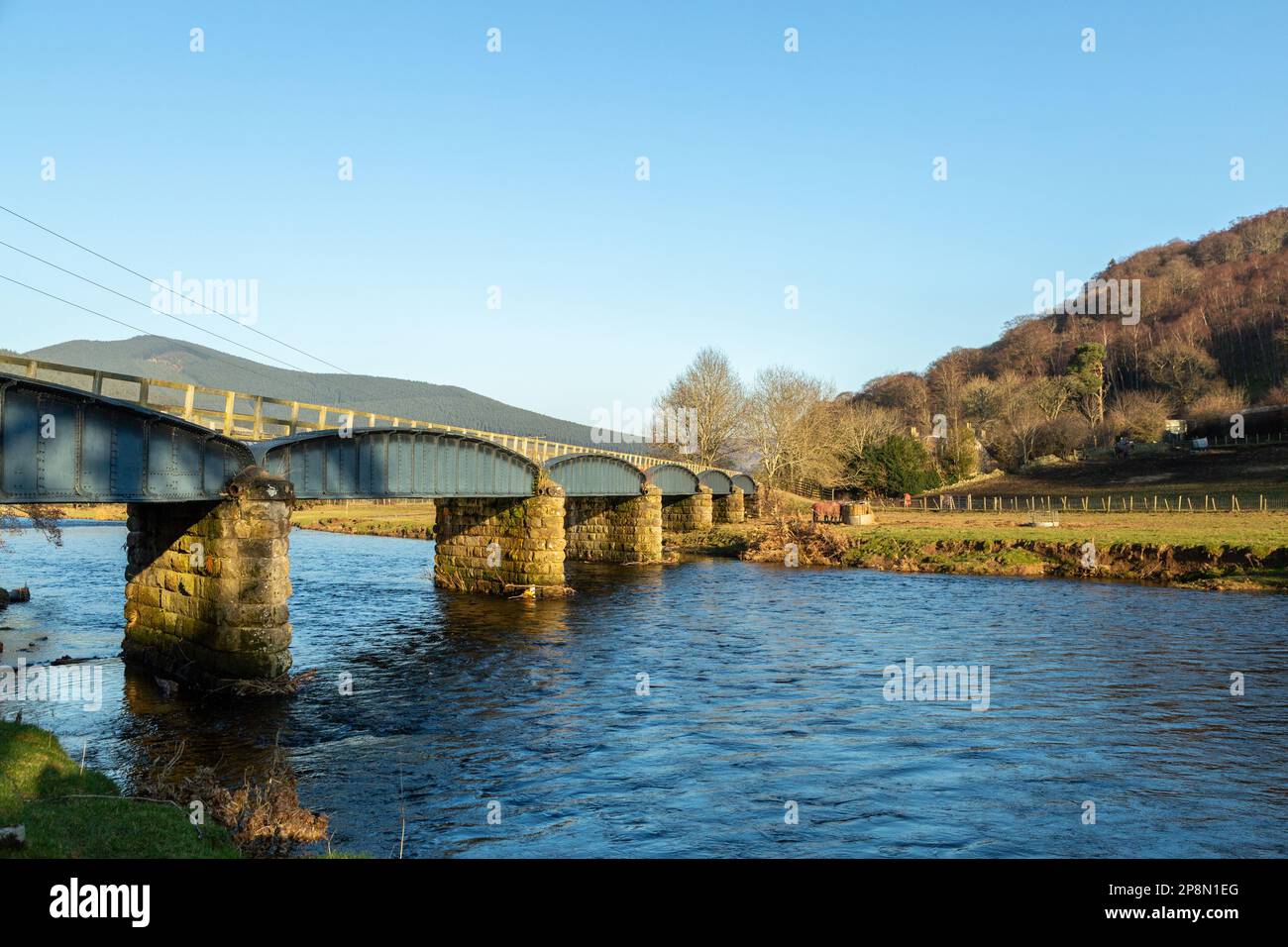 The Haughhead Viaduct near Innerleithen Scotland Stock Photo - Alamy