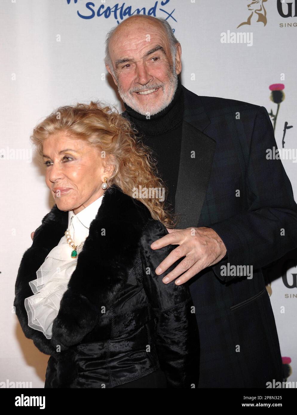 Sir Sean Connery and wife Lady Micheline arrive at the 7th Annual ...