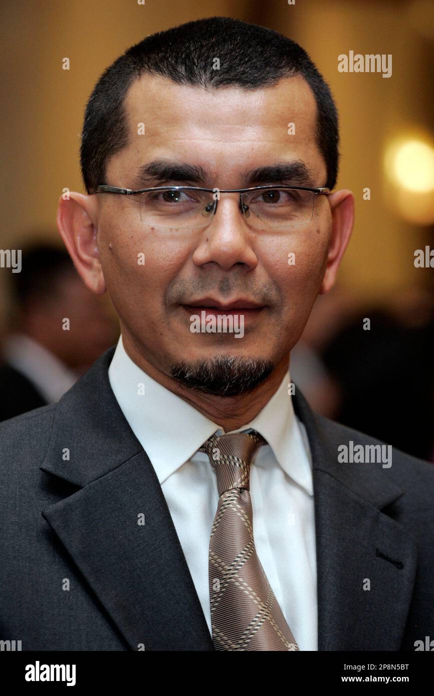 Proton's Managing Director Syed Zainal Abidin looks on during a signing ...