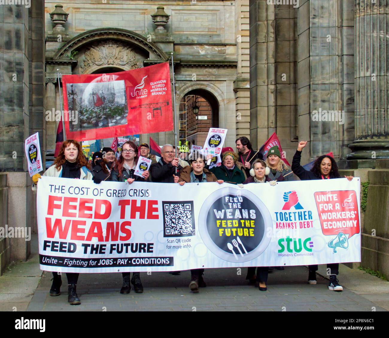 Glasgow, Scotland, UK 9th March, 2023. Activists launch campaign to end ...