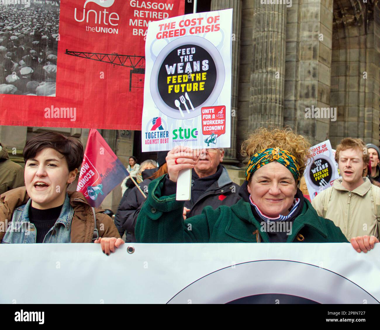 Glasgow, Scotland, UK 9th March, 2023. Activists launch campaign to end ...