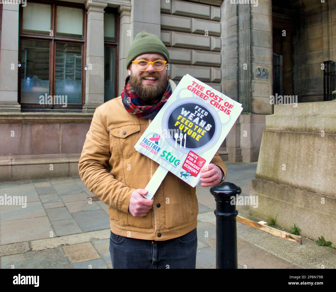Glasgow, Scotland, UK 9th March, 2023. Activists launch campaign to end ...
