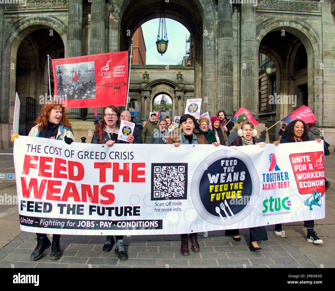 Glasgow, Scotland, UK 9th March, 2023. Activists launch campaign to end ...