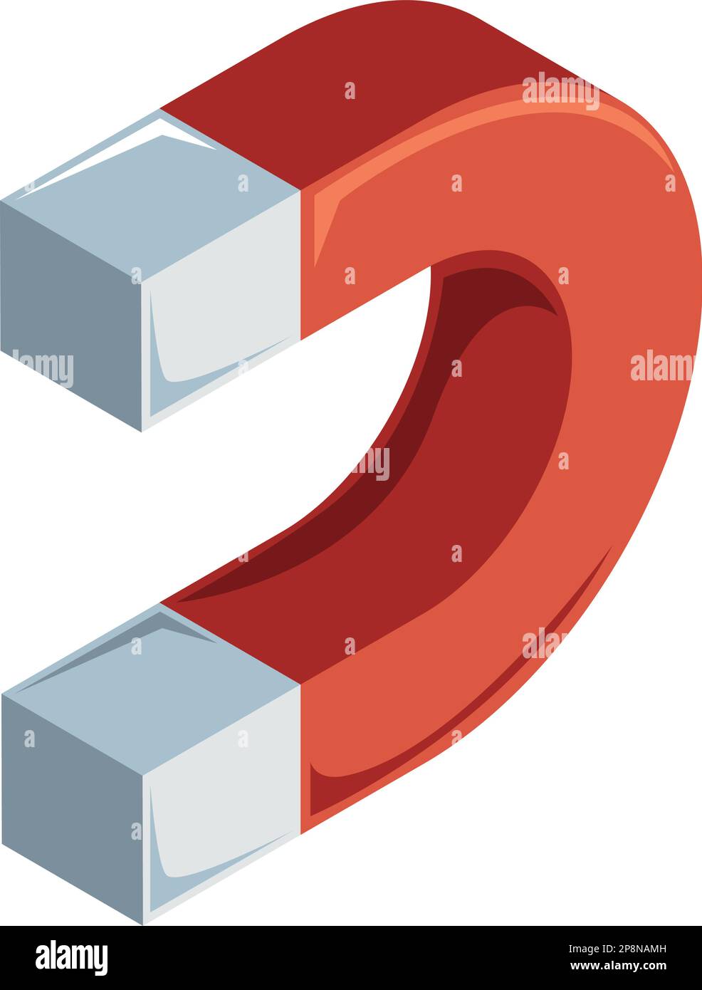 red magnet classic isolated icon Stock Vector Image & Art - Alamy