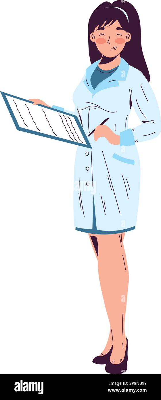 female secretary professional worker character Stock Vector Image & Art ...