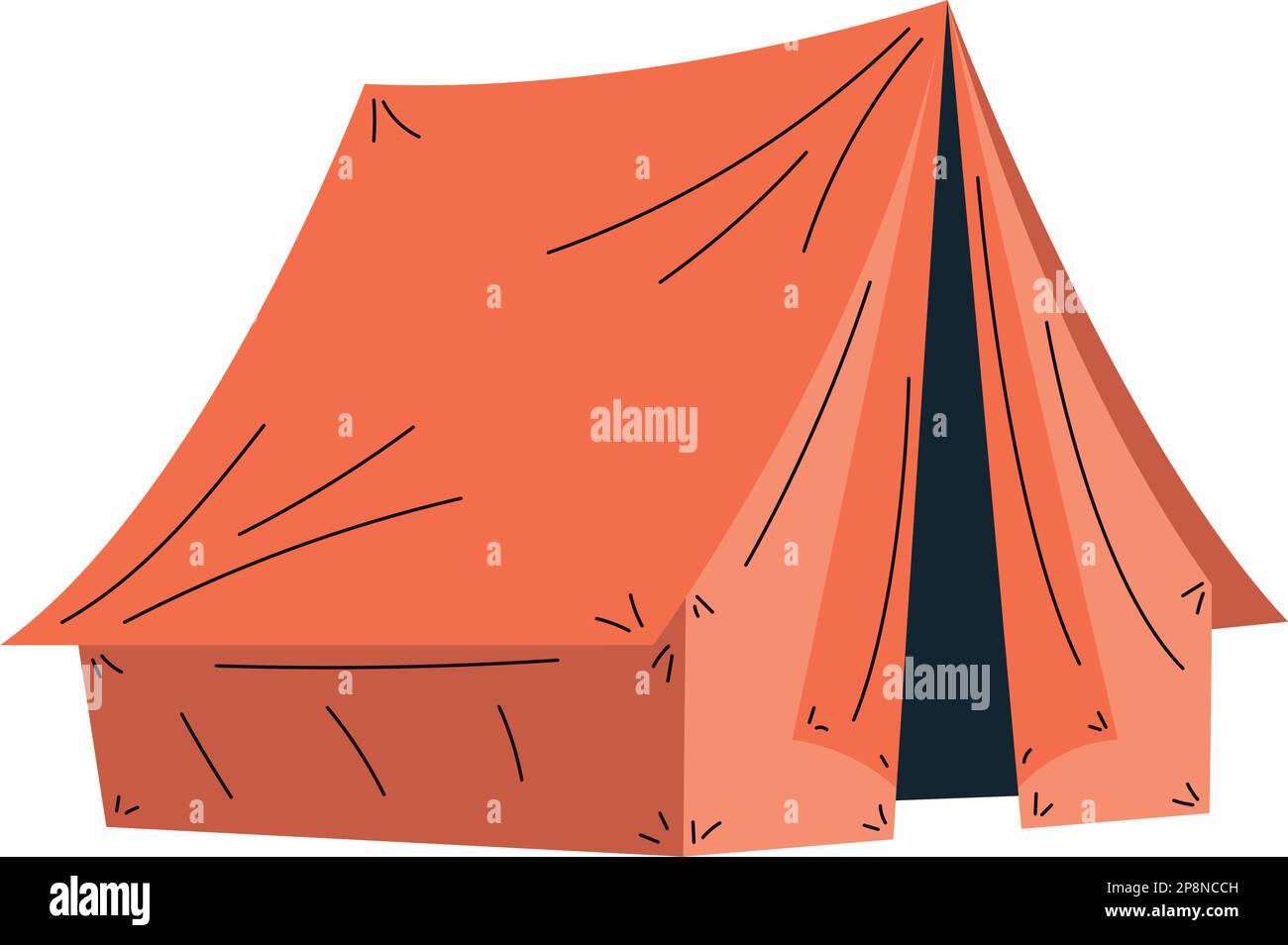 Red hiking tent Stock Vector Images - Alamy
