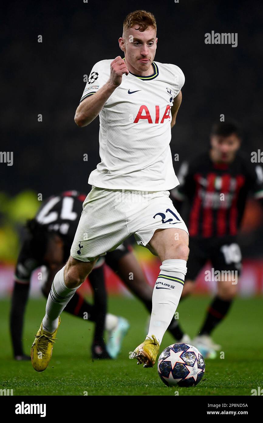 London, United Kingdom. 08 March 2023. Dejan Kulusevski of Tottenham ...