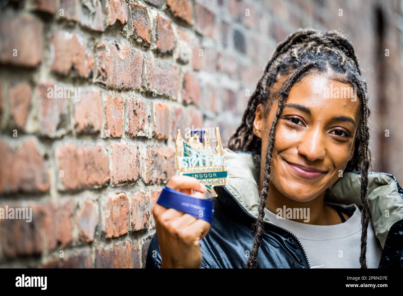 New European Indoor Champion pentathlon Belgian Nafissatou Nafi Thiam ...
