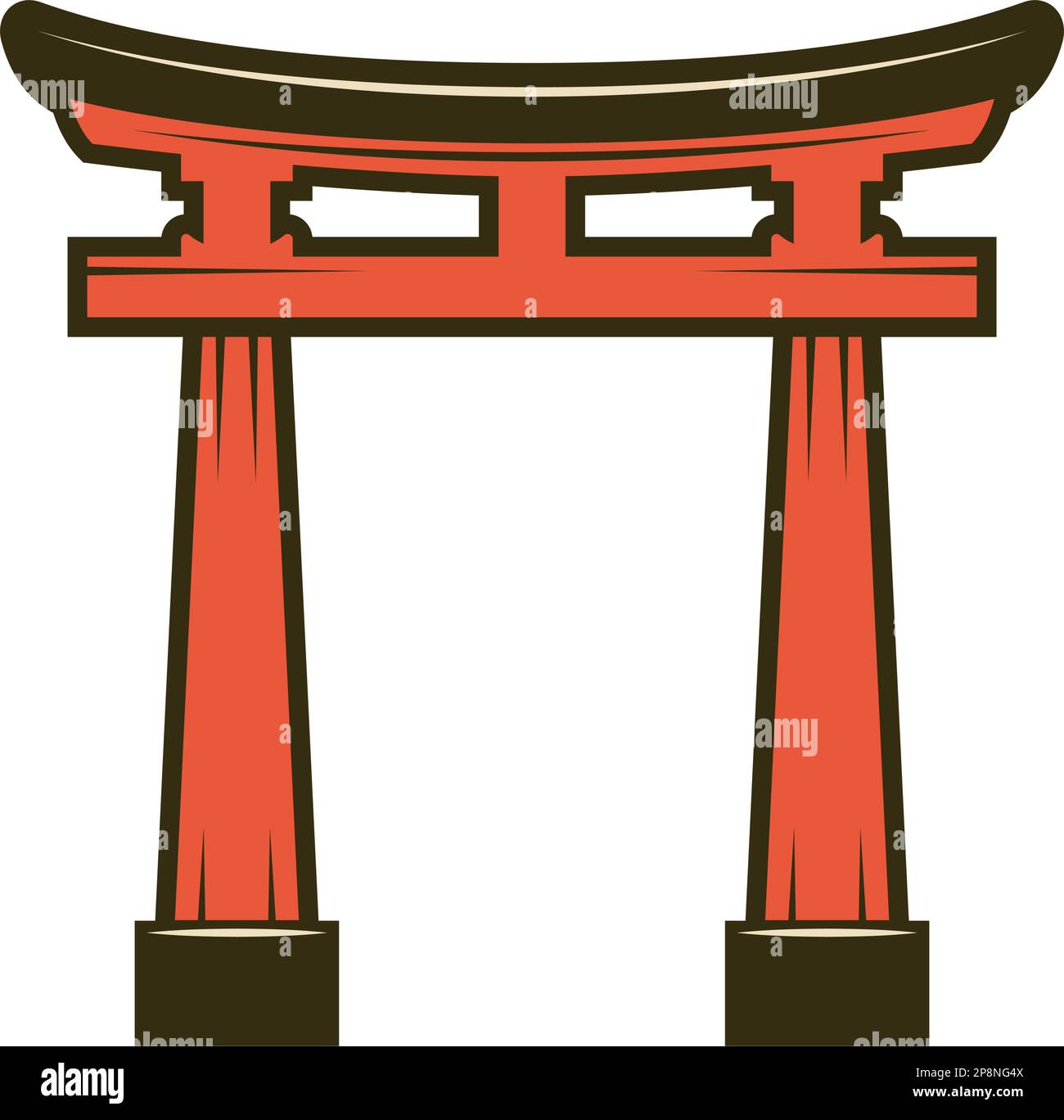 asian pagoda arch traditional icon Stock Vector Image & Art - Alamy