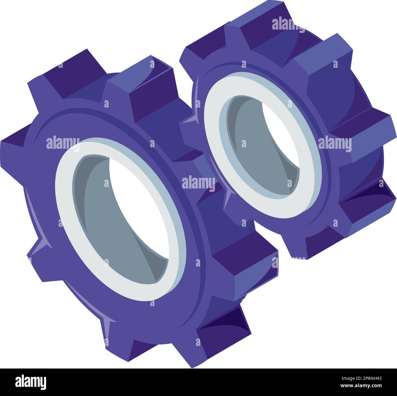 gears cogs settings machine icon Stock Vector Image & Art - Alamy