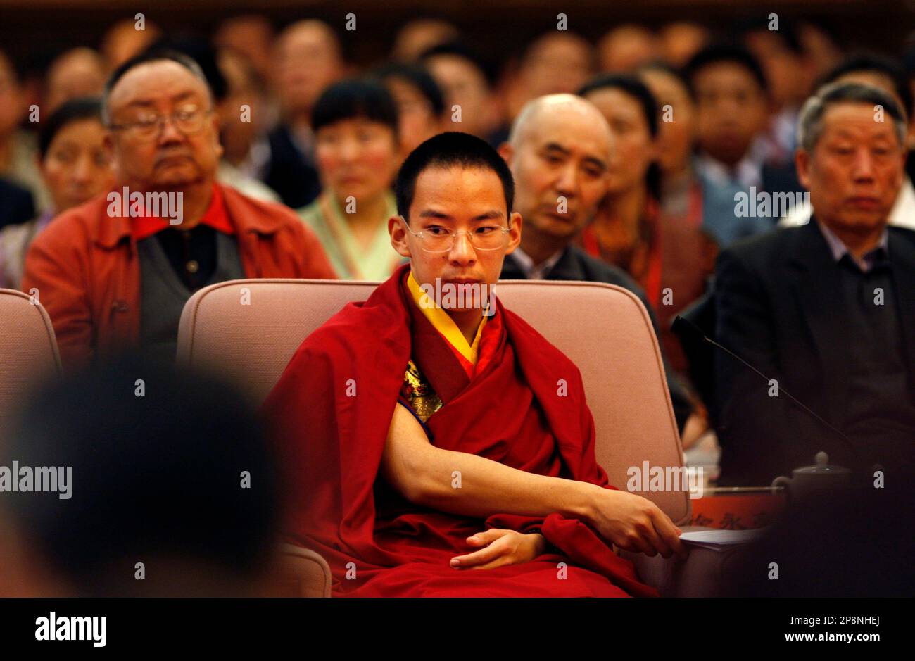 The Chinese-appointed Panchen Lama, Gyaltsen Norbu, the boy chosen by ...